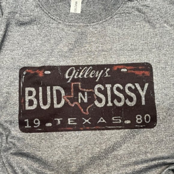Gildan | Tops | Bud N Sissy License Plate Tshirt Urban Cowboy Movie ...